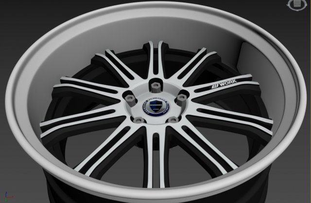 Work Varianza SC1 wheel 3D Model in Parts of auto 3DExport