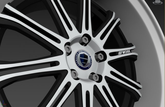 Work Varianza SC1 wheel 3D Model in Parts of auto 3DExport