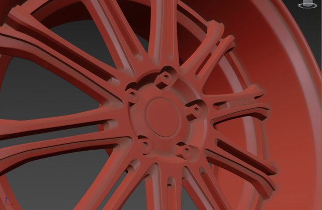 Work Varianza SC1 wheel 3D Model in Parts of auto 3DExport