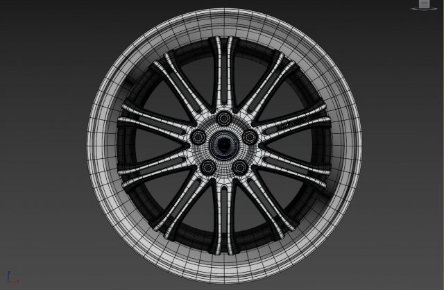 Work Varianza SC1 wheel 3D Model in Parts of auto 3DExport