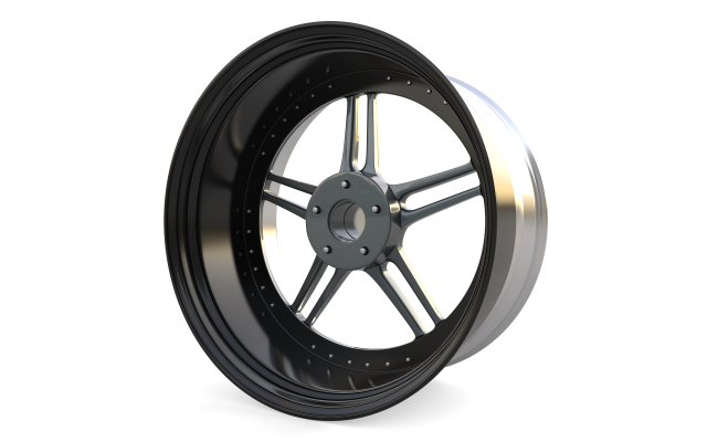 Racing Dynamics RS2 custom wheel 3D Model in Parts of auto 3DExport