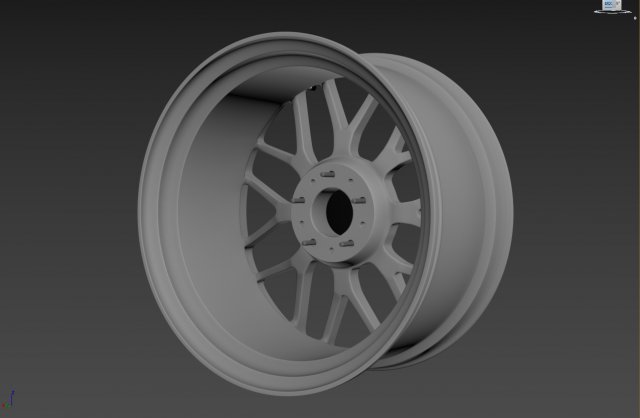 BBS RC wheel 3D Model in Parts of auto 3DExport