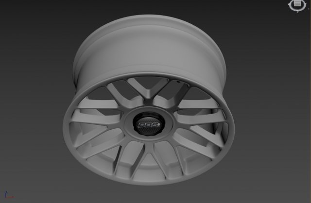 BBS RC wheel 3D Model in Parts of auto 3DExport