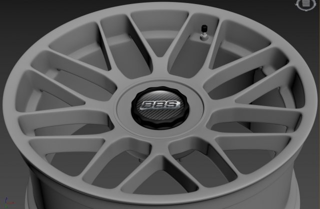 BBS RC wheel 3D Model in Parts of auto 3DExport