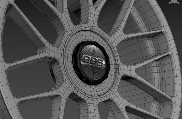 BBS RC wheel 3D Model in Parts of auto 3DExport