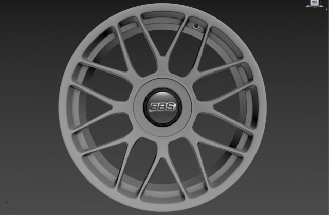 BBS RC wheel 3D Model in Parts of auto 3DExport