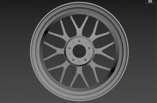 BBS RC wheel 3D Model in Parts of auto 3DExport