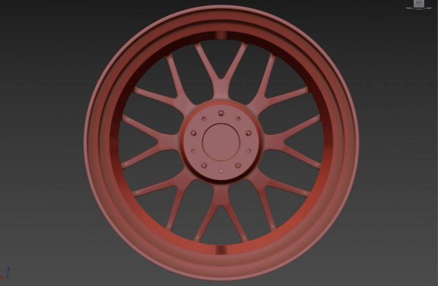 BBS RC wheel 3D Model in Parts of auto 3DExport
