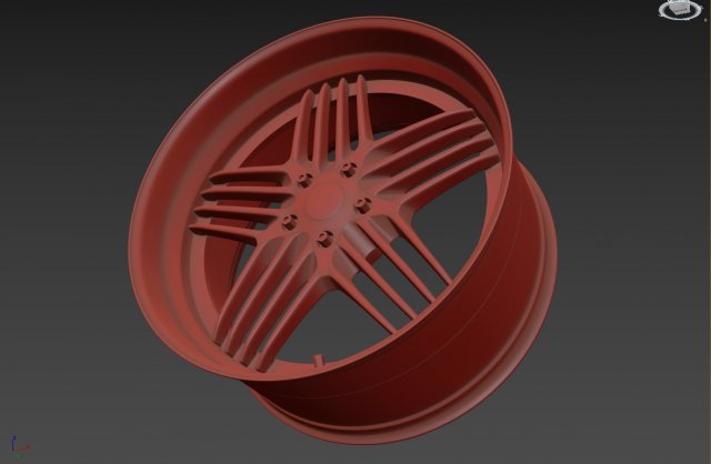 ALPINA Custom wheel 3D Model in Parts of auto 3DExport