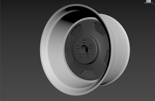 Mercedes-Benz Monoblock Custom Wheel 3D Model in Parts of auto 3DExport