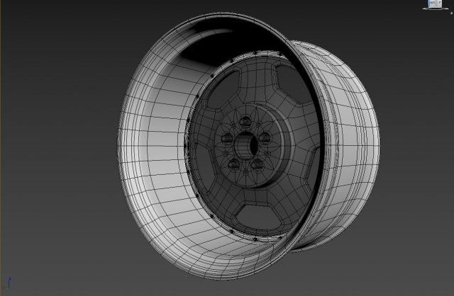 Mercedes-Benz Monoblock Custom Wheel 3D Model in Parts of auto 3DExport