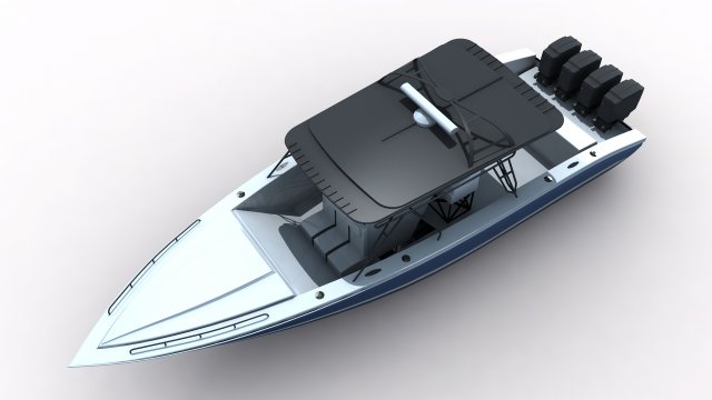 midnight express powerboat 3D Model in Speed Boats 3DExport