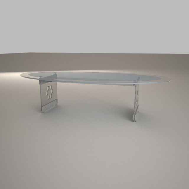 Glass table Free 3D Model in Table 3DExport