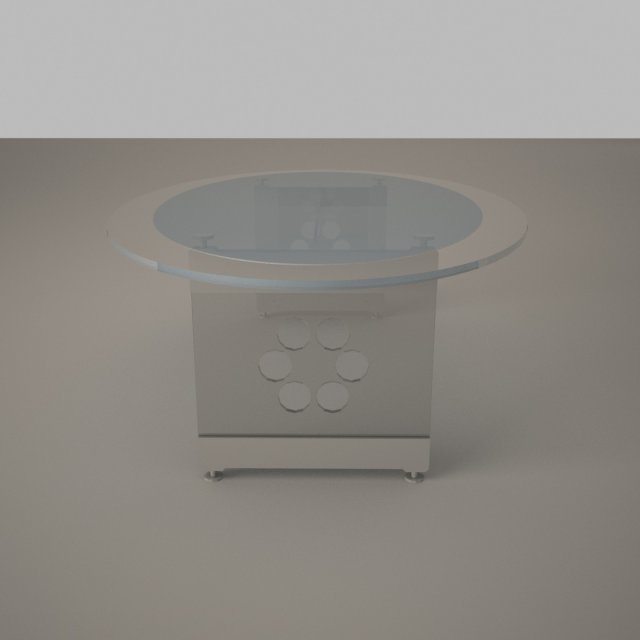 Glass table Free 3D Model in Table 3DExport