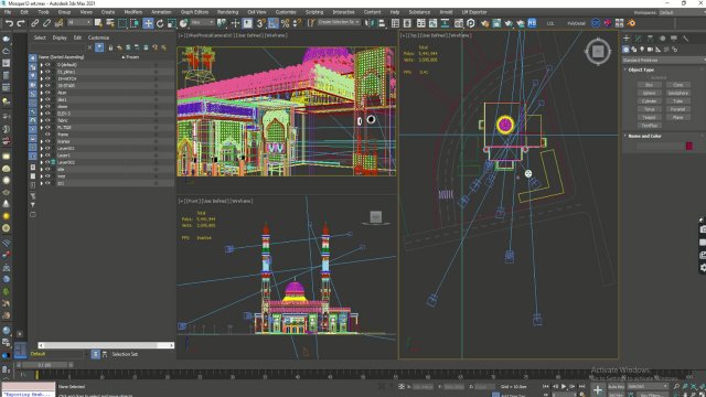 Mosque 3D 3D Model in Landmarks 3DExport