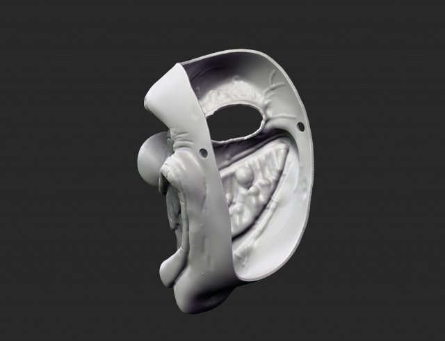 twisted metal killer clown mask stl file printable 3D Print Model in ...