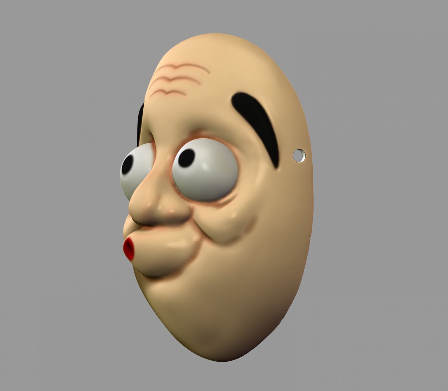 Death Note Mask Hyottoko L Cosplay Halloween STL File Modello 3D in ...