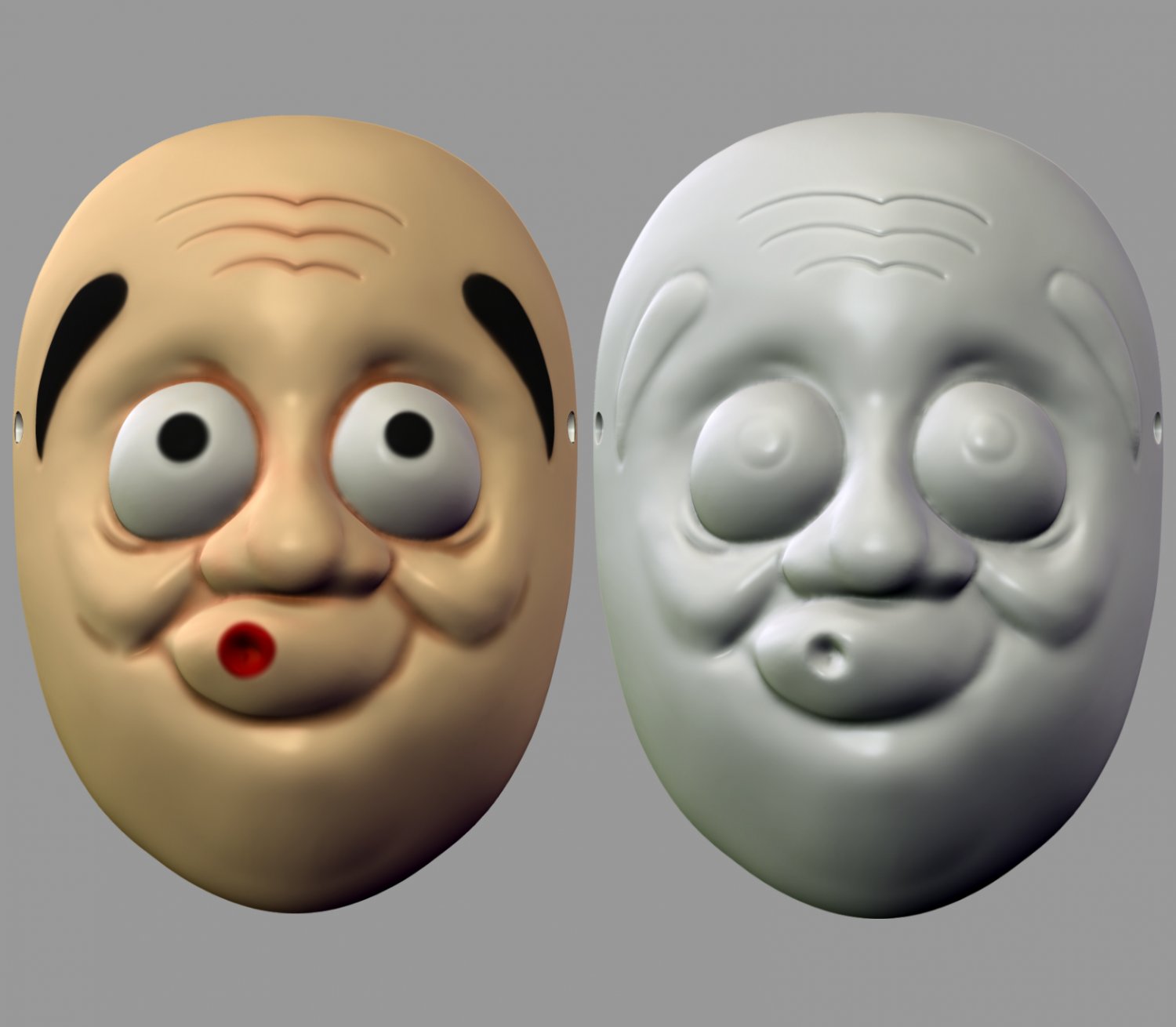 Death Note Mask Hyottoko L Cosplay Halloween STL File 3D Model in Toys ...