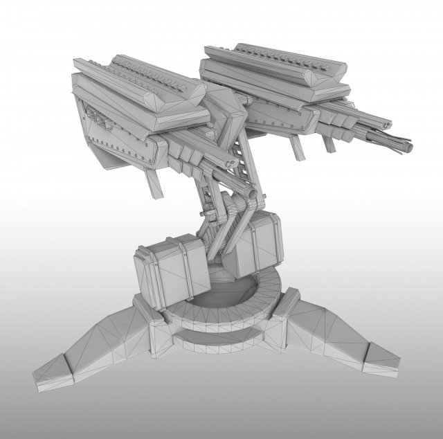 turret 3D Model in Heavy Weapon 3DExport