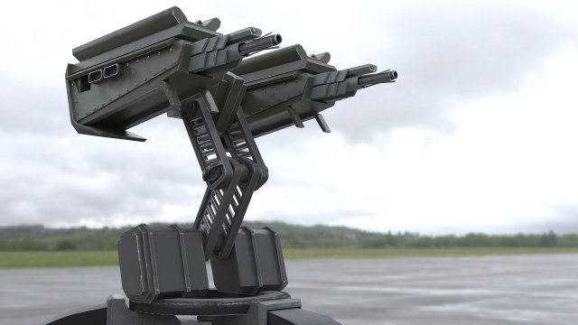 turret 3D Model in Heavy Weapon 3DExport