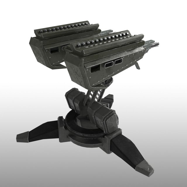 turret 3D Model in Heavy Weapon 3DExport