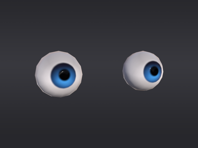 stylized eyes Free 3D Model in Anatomy 3DExport