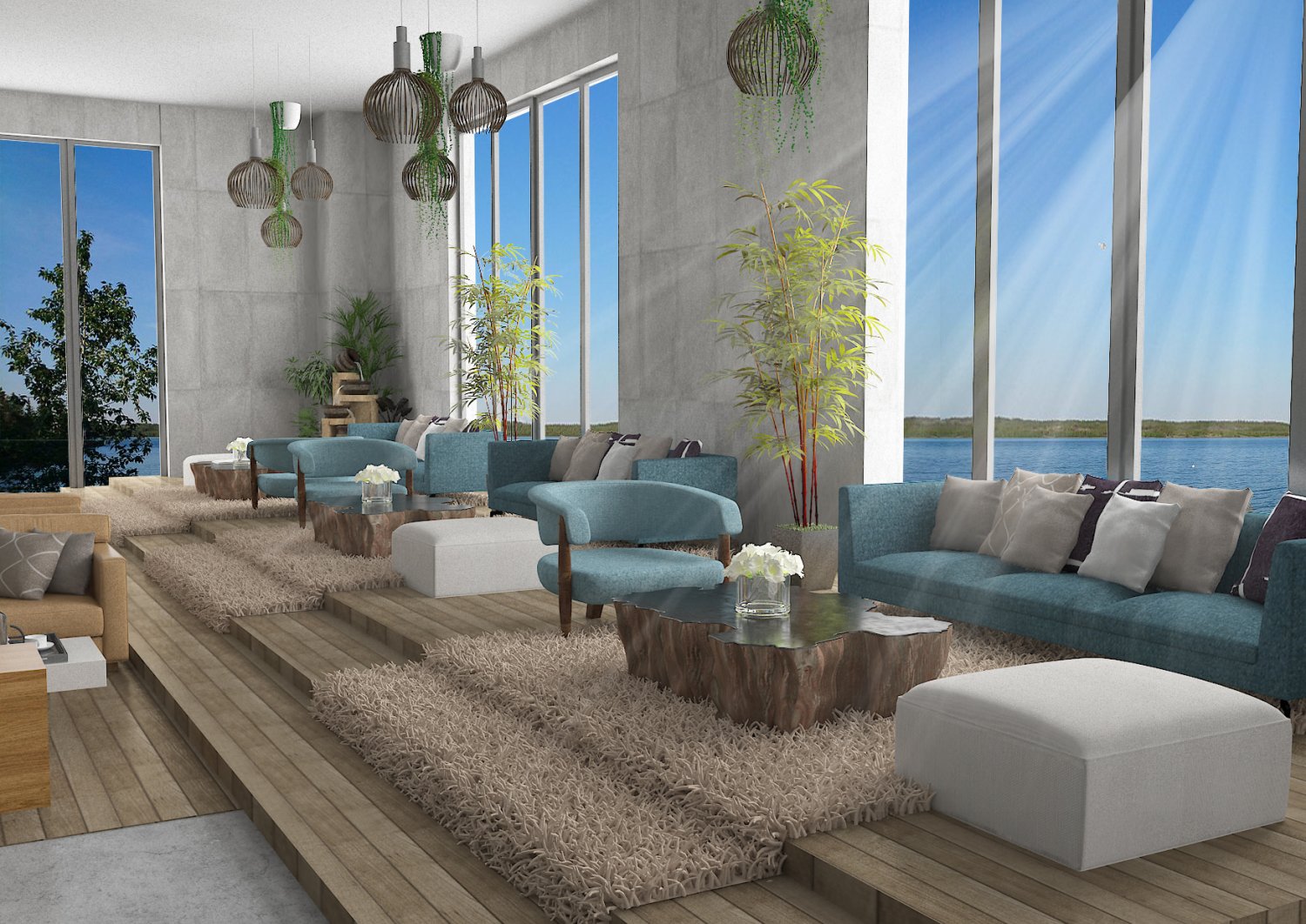 clubhouse 3D Models in Living Room 3DExport