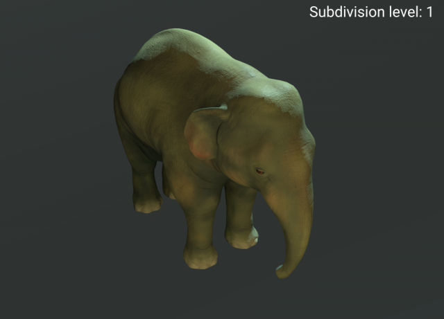 young asian elephant 3D Model in Elephant 3DExport
