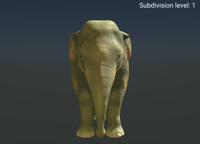 young asian elephant 3D Model in Elephant 3DExport