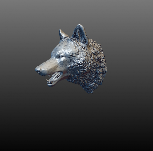 wolf head 3D Model in Wildlife 3DExport