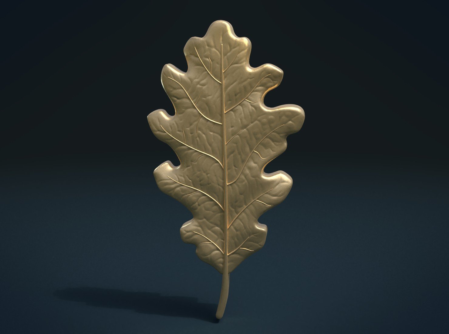 oak leaf 3D Print Models in Signs and Logos 3DExport