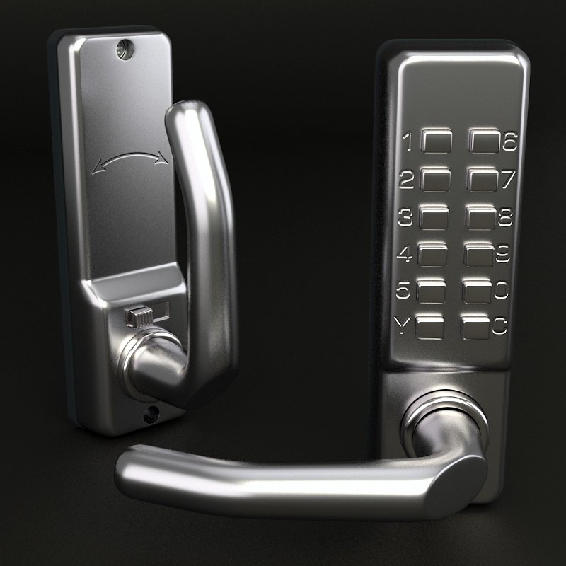 Digital Door Lock 3D Model in Door 3DExport