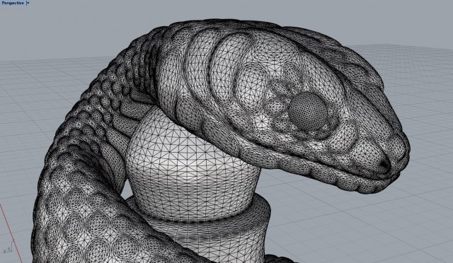 snake sculpture Free 3D Model in Reptile 3DExport