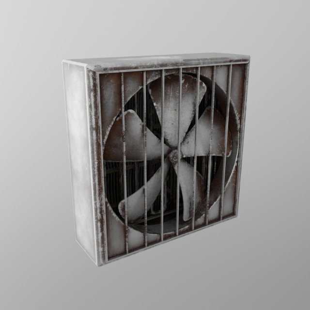 industrial wall fans 3D Model in Machines 3DExport