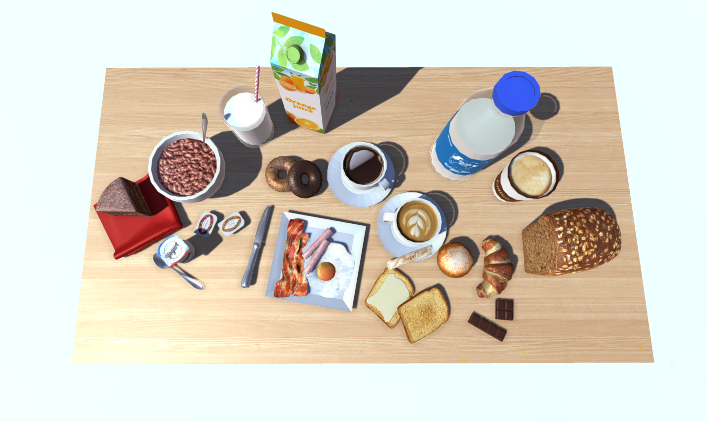 breakfast pack 3D Models in Miscellaneous 3DExport