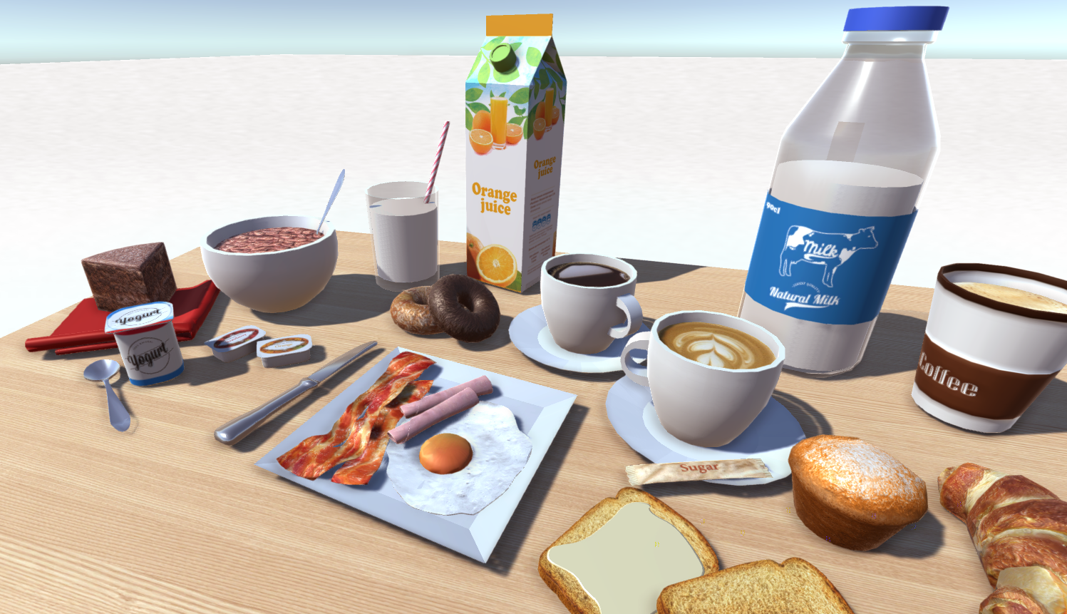 breakfast pack 3D Models in Miscellaneous 3DExport