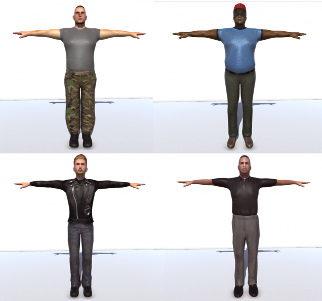 men pack 3D Model in Man 3DExport