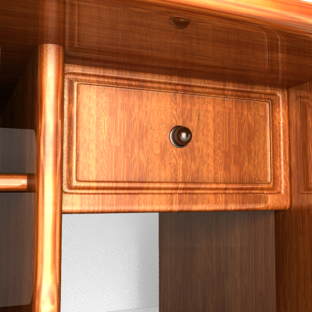 computer table 3D Model in Table 3DExport