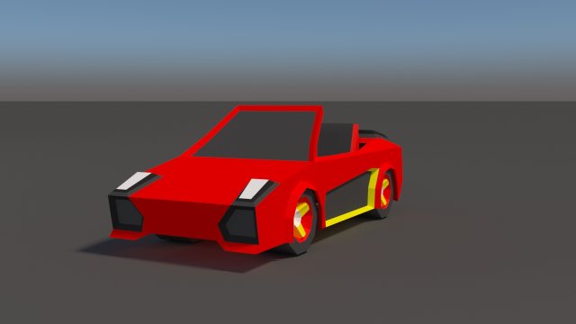 low poly car pack 01 3D Model in Racing 3DExport