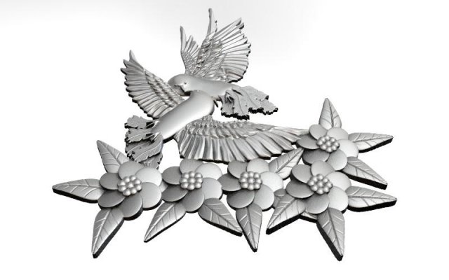 birds cnc 3D Print Model in Signs and Logos 3DExport