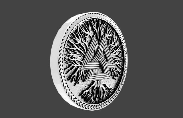 Valknut pendant 3D Print Model in Pendants 3DExport