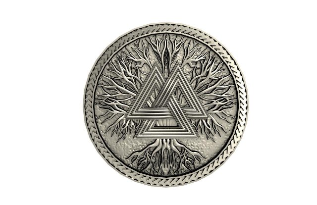 Valknut pendant 3D Print Model in Pendants 3DExport