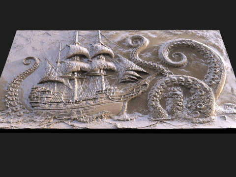 Bateau pirate CNC Modèles 3D en vedette in Signes et Logos 621993 ...