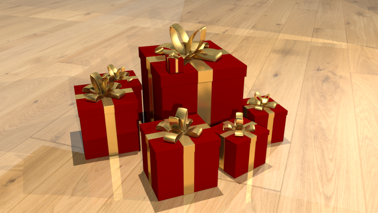 Gift Box 3D Model in X-mas 3DExport