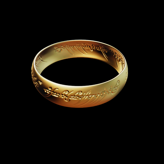 one ring 3D Print Model in Rings 3DExport