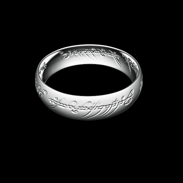 one ring 3D Print Model in Rings 3DExport