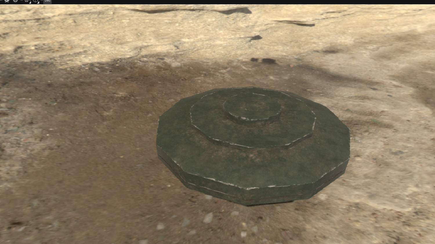 landmine 3D Model in Projectiles 3DExport