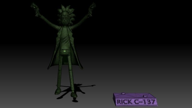 Rick Sanchez - Rick and Morty 3D Print Model in Figurines 3DExport