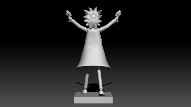 Rick Sanchez - Rick and Morty 3D Print Model in Figurines 3DExport