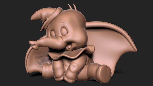 Dumbo 3D Print Model in Figurines 3DExport